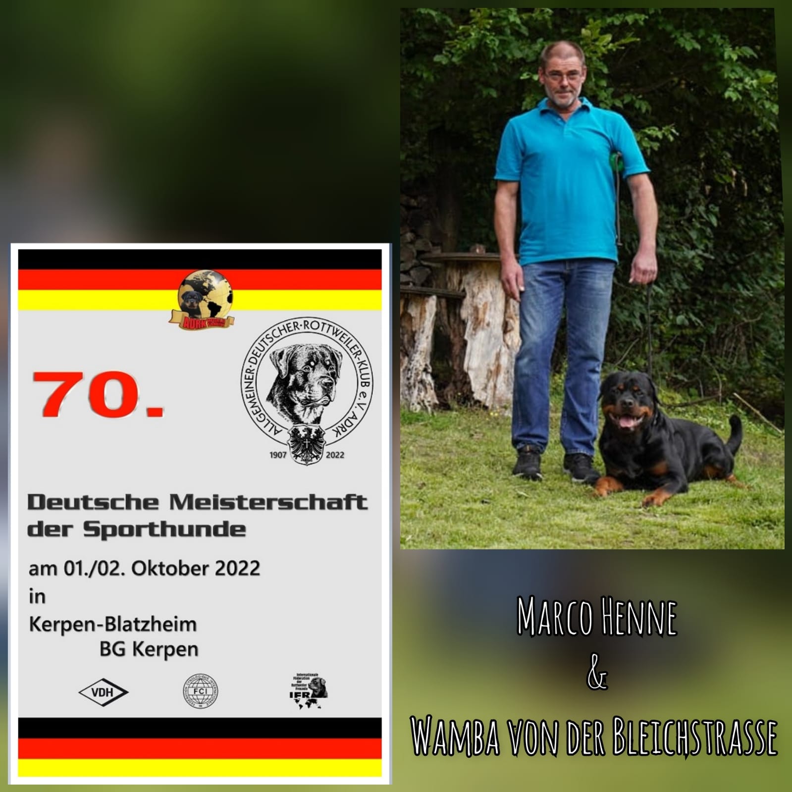 Teilnehmer bei der 70. ADRK-DM :: HSV Bauschlott e.V.